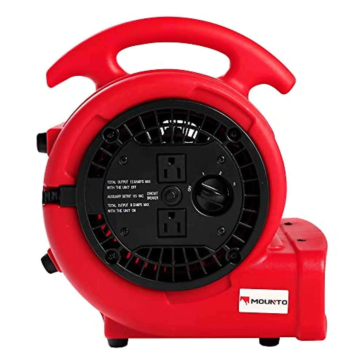 MOUNTO 1/5hp 3 Speed 800cfm Mini Commercial Air Mover Floor Dryer Fan