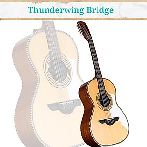 H. Jimenez 10 String Bajo Quinto, Right, Gold (LBQ2NC)