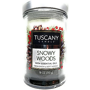 Tuscany Candle Limited Edition Snowy Woods 18 Ounce Jar Candle