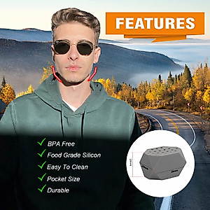 Jawrize Jaw Exerciser - Jawline for Sharp Jawline, Slim and Tone Your Face, Double Chin Reducer Men Women, Face Slimmer, BPA Free Silicone Excersize Equipment, Workout Kit, Grey