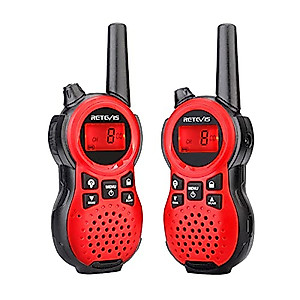 Retevis RT38 Walkie Talkies for Kids 2 Pack,Toy Walkie Talkie with 22 CH VOX USB Port Flashlight,Toy Walkie Talkie for 5-13 Boys Girls Outdoor Camping Games Indoor(Red)