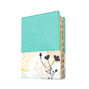 Santa Biblia NTV, Edición compacta, letra grande (SentiPiel, Menta, Índice, Letra Roja) (Spanish Edition)