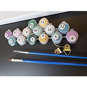 L LIFETIME Art Paint Set for Kids, Paint by Number Supplies for Girls Boys Kids Adults Beginners with Brush Hard Canvas Acrylic Paints Washable DIY Painting Kit Craft Gift Room Decore Teen (Unicorn)