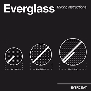 Evercoat Everglass Short Strand Fiberglass Reinforced Filler - Waterproof Filler - 32 Fl Oz