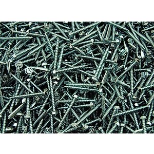 (600) Zip Screws 8 x 1-1/2 Self-Piercing Hex Washer Head Sheet Metal