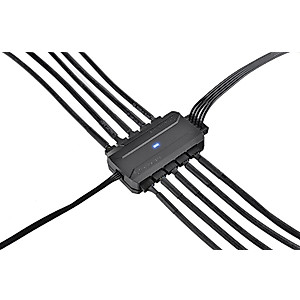 Thermaltake Commander FP SATA Powered 10 Port 4-Pin PWM Fan Hub AC-023-AN1NAN-A1, 3.2 x 1.7 x 0.7 inches