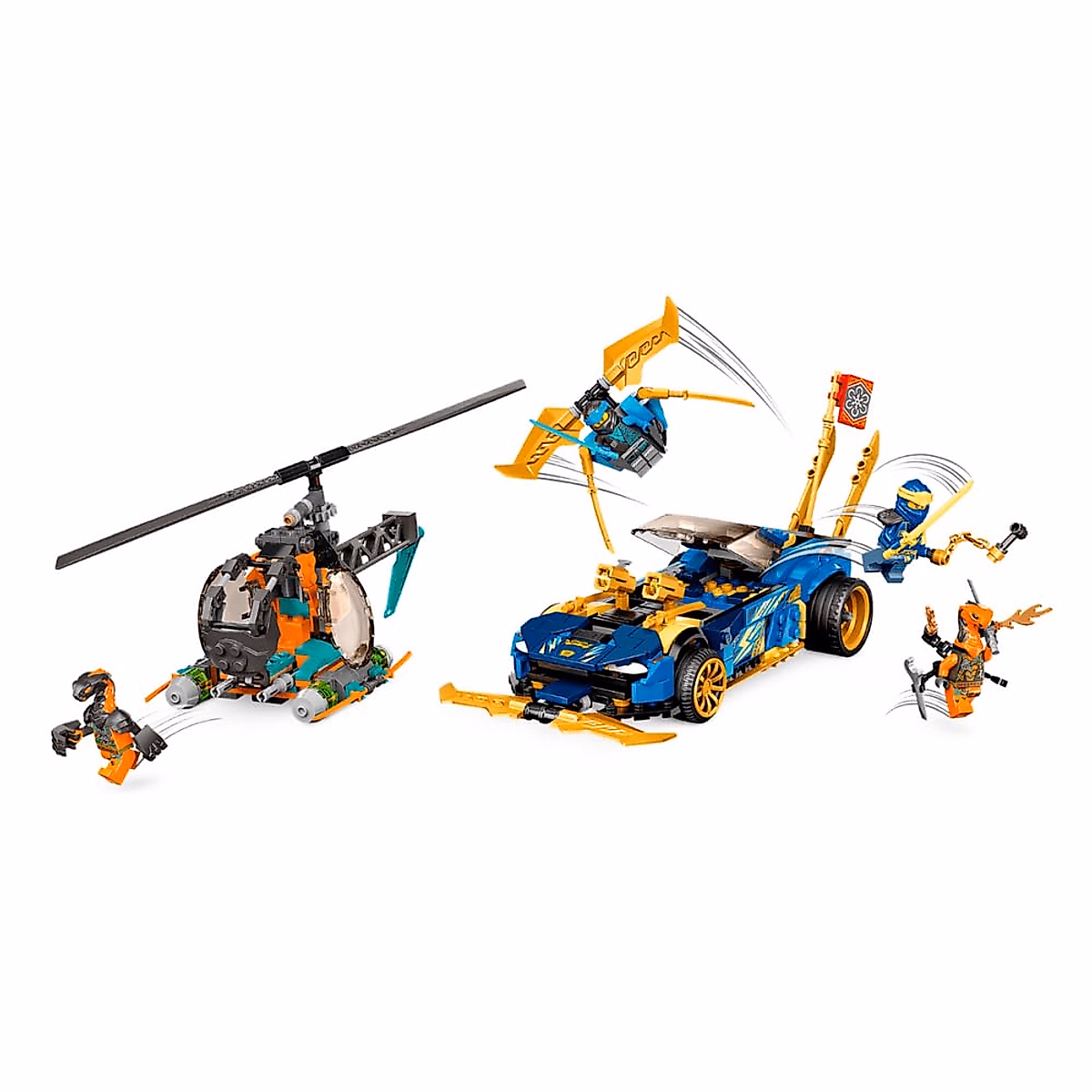 LEGO Ninjago Jay and NYA’s Race Car EVO 71776 Building Kit (536 Pieces)