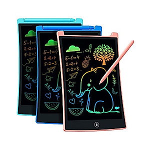 KOKODI Kids Toys 3 Packs LCD Writing Tablet, Colorful Toddler Drawing Pad Doodle Board Erasable, Educational Learning Toys Birthday Gifts for Girls Boys Age 3 4 5 6 7 8, Pink Blue Green