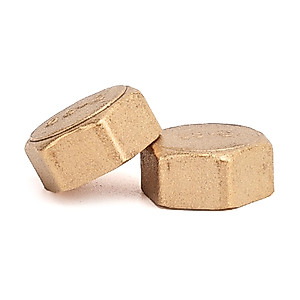 Pipe End Covers 3 4 1 Threaded Pipe End Seal Brass Caps Sealing Caps Pipe Caps Simple Installation