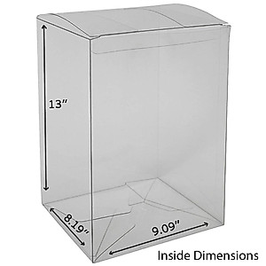 Viturio Plastic Box Protector Cases Compatible With Funko Pop! 10" Inch Vinyl (2 Pack) Clear .50mm Thick
