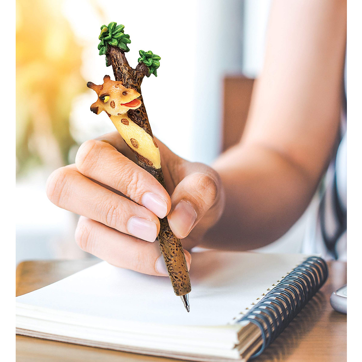 Puzzled CUTE GIRAFFE Planet Pens Resin Ballpoint Writing pen - Zoo Animals/Animals Collection - 6 INCH - Affordable Gift For Kids and Adults - Item #3692