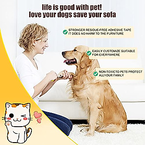 Upgraded Door Protector Protect Your Door, Furniture and Wall with Clear Premium Heavy Duty Door Cover Scratch Shield, Vinyl Door Guard for Dog，Cat Scratching（9.4" W x118 L