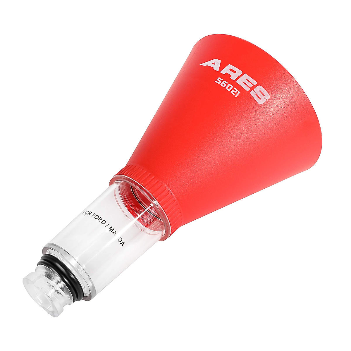 ARES 56021 - Oil Funnel for Ford and Mazda - Spill-Free Oil Filling - Easy to Use 1-Person Design - Fits Multiple Applications