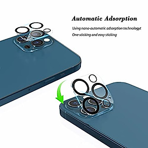 imluckies Camera Lens Protector for 6.7" iPhone 12 Pro Max Tempered Glass, HD Clear & 9H Hardness, Case-Friendly, Scratch Resistant, Easy Installation[3 Pack]