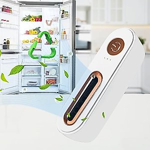 Fridge Deodorizer Reusable for Years, Mini USB Refrigerator Deodorizer More Effective than Baking Soda and Charcoal Odor Absorber, Fridge Odor Eliminator, and Air Purifier for Car, Closet, Wardrobe, Shoes