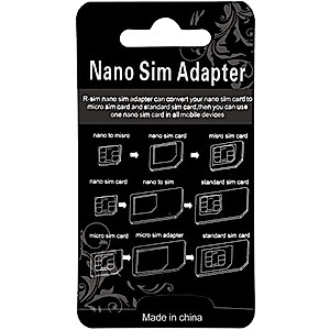 VIVP 2 Pcs SIM Card Adapter Kit - 4 in 1 Nano Micro Standard Converter Kit with Steel Tray Eject Pin 1