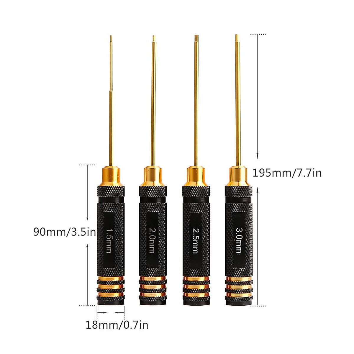 Racingirl NIDICI Titanium Hexagon Screwdriver Wrench Tool for Multi-Axis FPV Racing Drone RC Quadcopter Car Modeling Robot