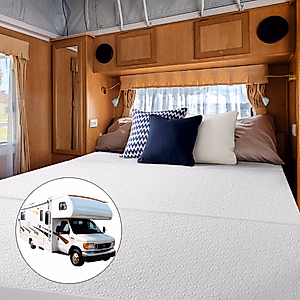 Best Price Mattress 4 Inch Trifold Memory Foam Mattress Topper with Cover, CertiPUR-US Certified, Short Queen