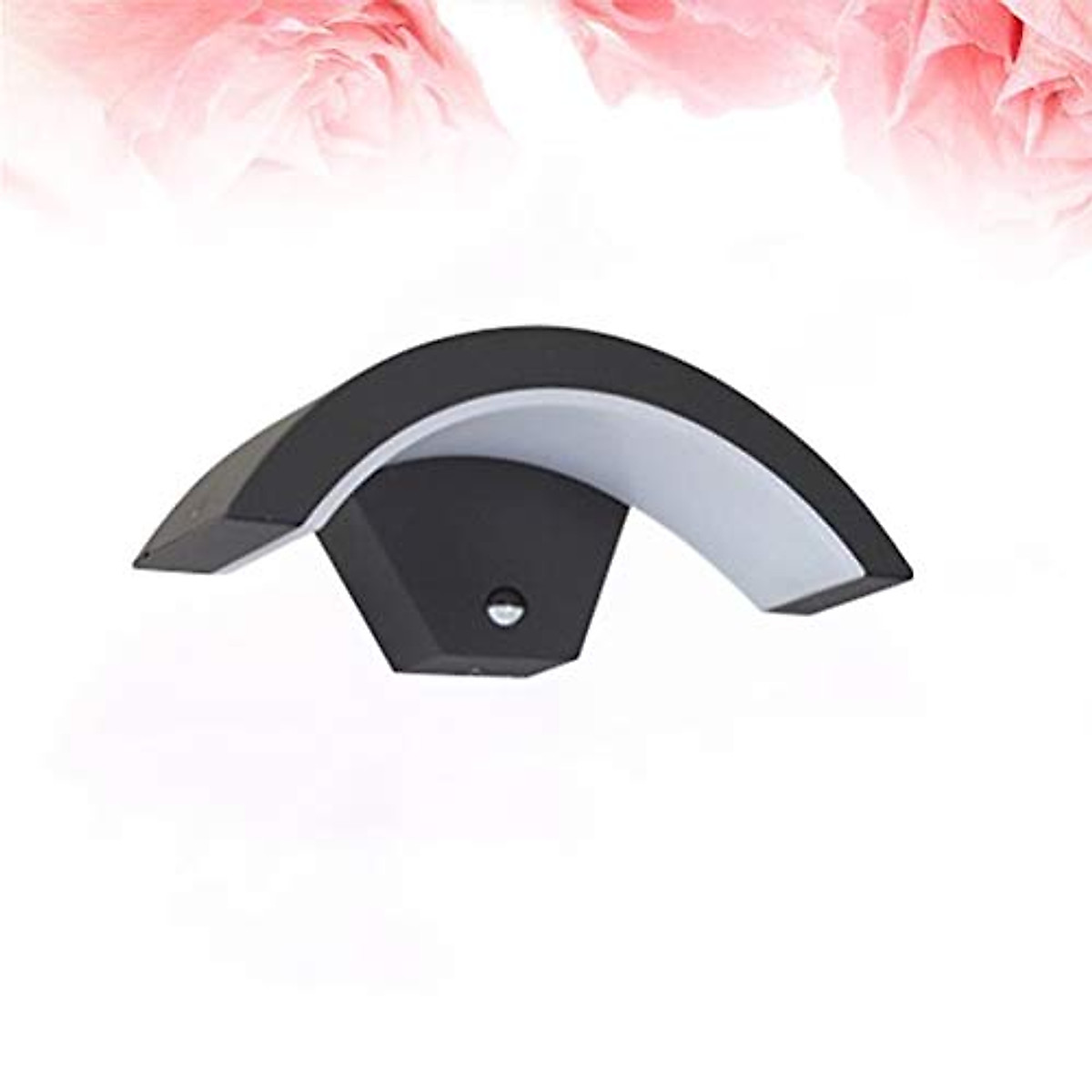 Mobestech Modern Arc Shape 12W Outdoor Light Sense Wall Light Waterproof Garden Courtyard Lamp for Home Farmyard Balcony Aisle Corridor ( White )