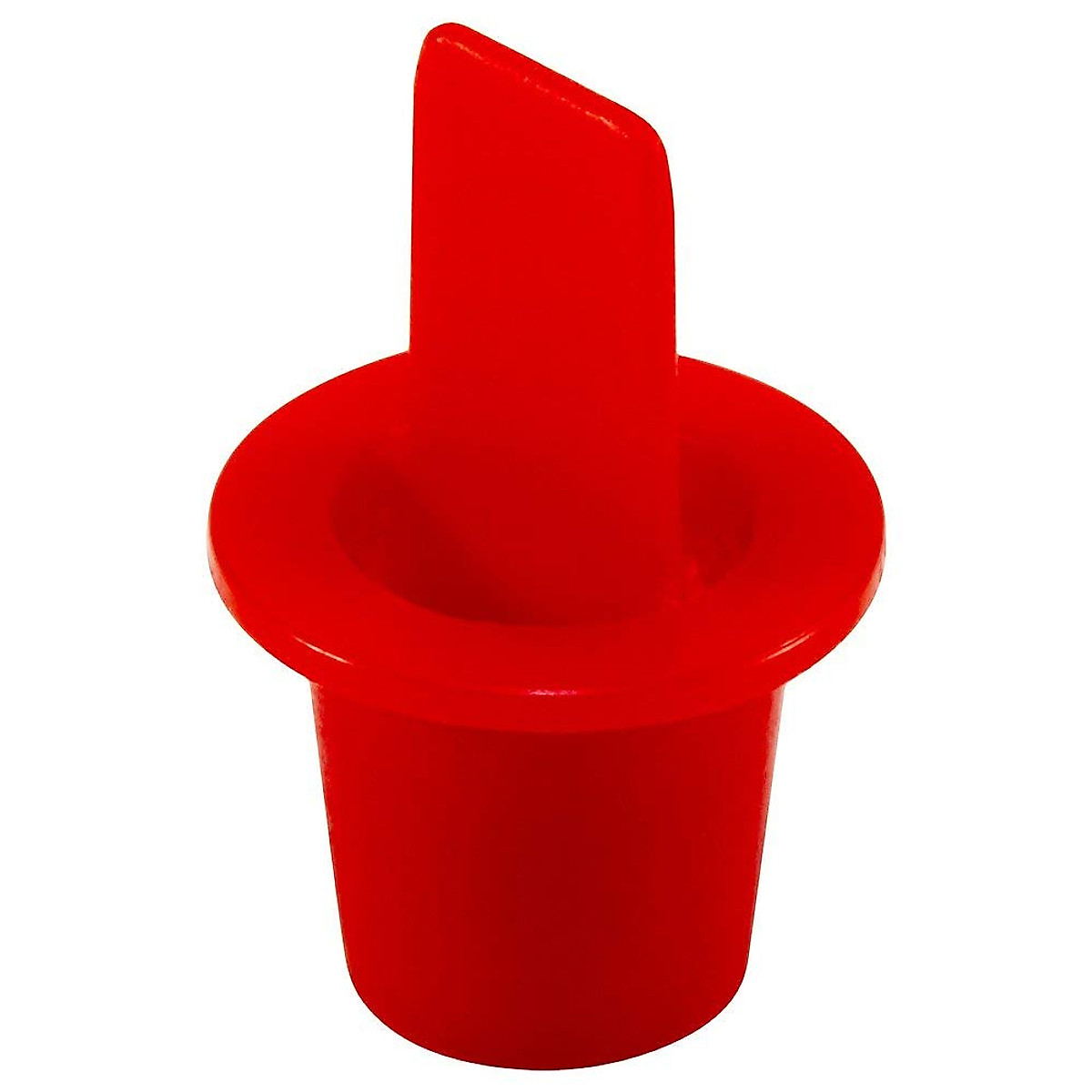 Caplugs CPT-3X CPT Series – Plastic Center Pull-Tab Tapered Plug, 100 Pack, Red LD-PE, Cap OD 0.59" x Plug ID 0.459" Hole Protection, Leak Prevention, Masking, Painting, Powder Coating (ZCPT3XQ1)