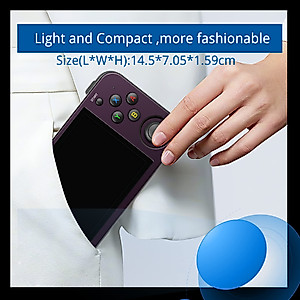 RG353M Handheld Game Console Aluminum Alloy CNC Support Dual OS Android 11+ Linux, 5G WiFi 4.2 Bluetooth 3.5 Inch IPS Multi-Touch Screen 64G TF Card 4420+ Classic Games