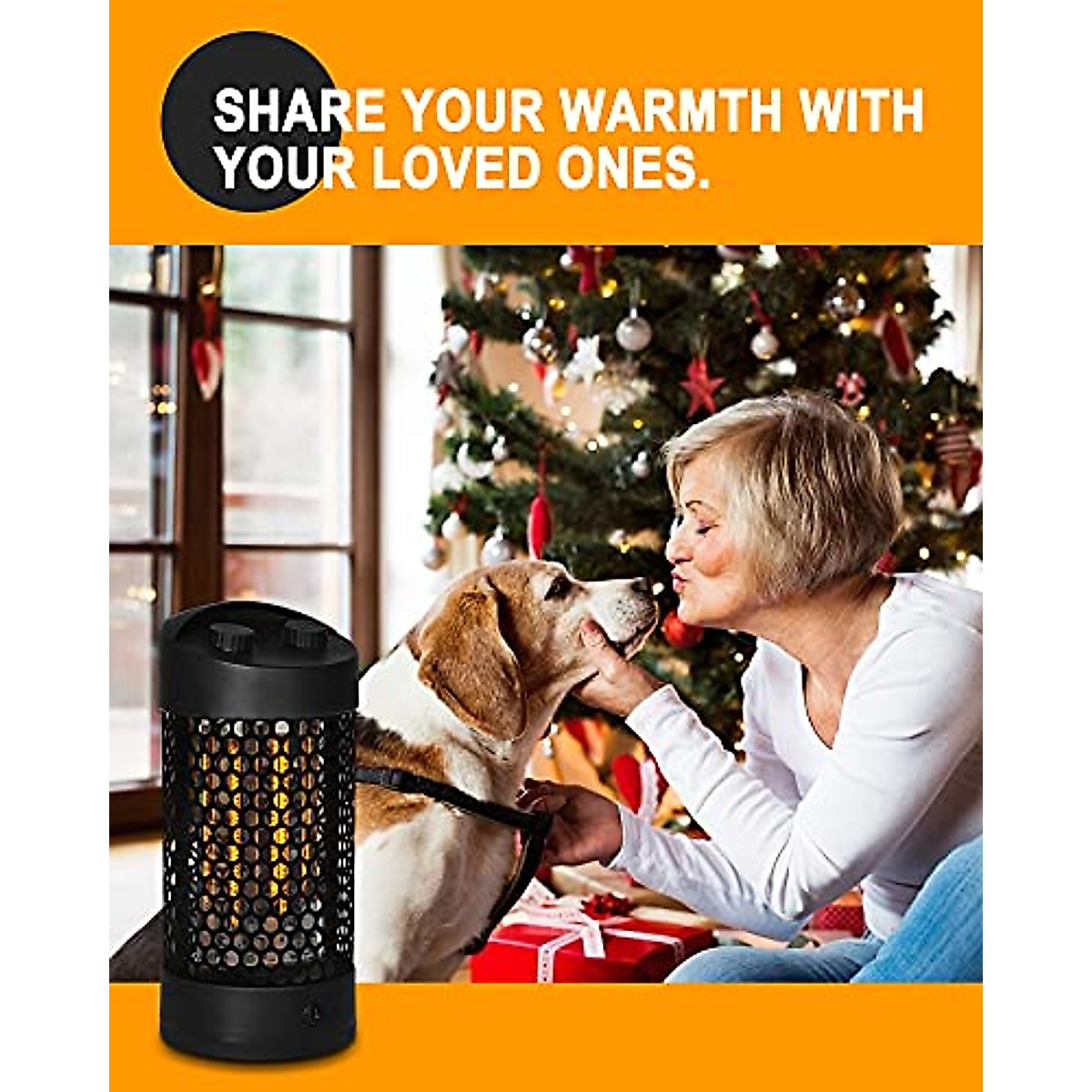 Star Patio Outdoor Patio Heater, Electric Patio Heater, Infrared Heater With 180° Oscillation, Outdoor Heater, Under Table Heater，STP1317-HD-M