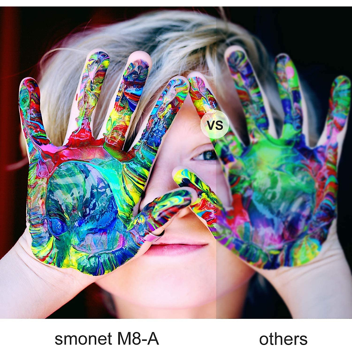 SMOENT 1080P Movie Projector 7500L Home Projector Video TV Projector Mini Portable Projector Outdoor Indoor Wall Compatible with TV Stick Laptops PC PS5 HDMI USB