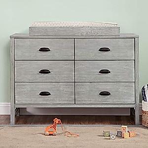 DaVinci Fairway 6-Drawer Double Dresser in Cottage Grey