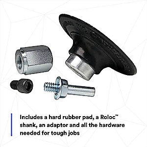 3M Roloc Disc Pad Assembly 05540, 3 in, Quick Change, Durable Backup Pad
