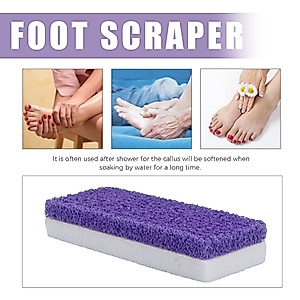 FOMIYES Foot Pumice Foot Exfoliator 4pcs Foot Callous Removers for Feet Pedicure Remover Feet Scrubber Dead Skin Dead Skin Remover for Feet Body Scrubber Treatment Pu Frosted Stone Pumice