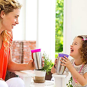 Munchkin® Miracle® Stainless Steel 360 Toddler Sippy Cup, 10 Ounce, Purple