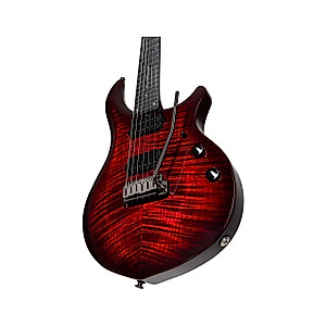Sterling by Music Man 6 String Solid-Body Electric Guitar, Right, Royal Red (MAJ200XFM-RRD)