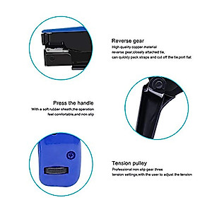 Cable Tie Gun,Knoweasy Fastening Cable Tie Tool,Die-Cast Steel Flush Cut Zip Tie Tool with Steel Handle for Nylon Cable Tie,7 Inches Length