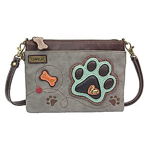 Chala Paw Print Mini Crossbody Handbag Dog Lovers Gift, Dog Mom Convertible Straps