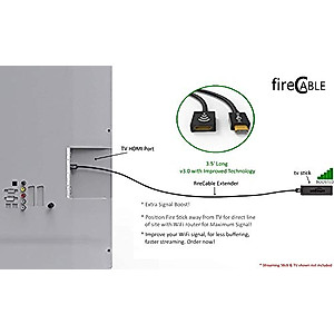 fireCable XXL Extender for Amazon FireStick - Improves Buffering, Faster Streaming