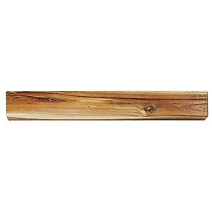 Messermeister Knife Magnet Bar, Acacia - Holds Up to 10 Knives - Easily Mounts to Wall & Includes Hardware + Mounting Instructions - 17 3/4"