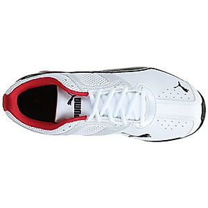 PUMA Men's TAZON 6 FM Cross Training Sneaker, Puma White-Puma Black-Puma Silver, 12
