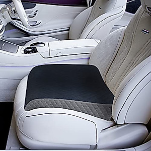 Kolbs Extra Large Seat Cushion | Stylish Plush Velvet Cover | X-Large Memory Foam for Office Chair, Car Seat Cushion Wheelchair Cushion | Cushion Back Pain Coccyx Pain Relief | Carry Handle