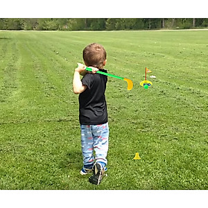 ORZIZRO Plastic Golf Clubs, Educational Golf Toys Sets for Toddlers Kids, Sturdy & Multi-Colored