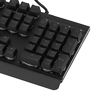 Mechanical Keyboard, Portable 104 Keys Wired Full‑Speed USB2.0 Port Gaming Keyboard with Double Injection Molding,for Computer Notebook