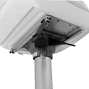 Wise 8WD013-710 Standard Pilot Chair & Fixed Height Pedestal with Seat Slide Combo, White