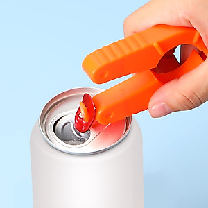 3 Pieces Multifunctional Kitchen Bottle Opener Orange Can Opener for Weak Hands Adjustable Jar Lid Openers Jar Openers Plastic Water Bottle Opener for Seniors Elderly with Arthritis