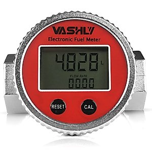 Vashly Turbine Flow Meter 3/4" inch with Digital LCD Display for Measure Diesel Kerosene Gasoline