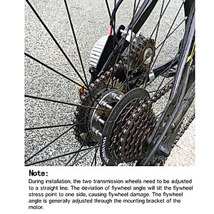 KIOPOWQ 36V 350W Electric Bike Left Side Drive Motor Kit Mountain Bicycle Conversion Kit with Thumb Throttle，Can Fit Most of Common Bicycle