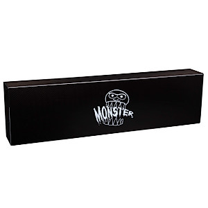 Monster Protectors Magnetic Five Deck Box - Black, Holds 375 Gaming TCGs, Self-Locking Closure, Compatible w Standard & Smaller Size Gaming Trading Cards, Removable Construction