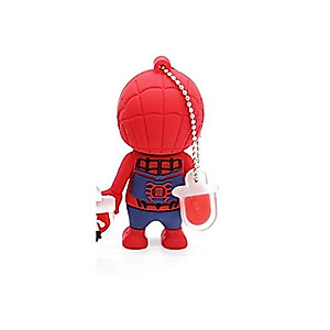 2.0 Spiderman Super Hero 16GB USB External Hard Drive Flash Thumb Drive Storage Device Cute Novelty Memory Stick U Disk Cartoon