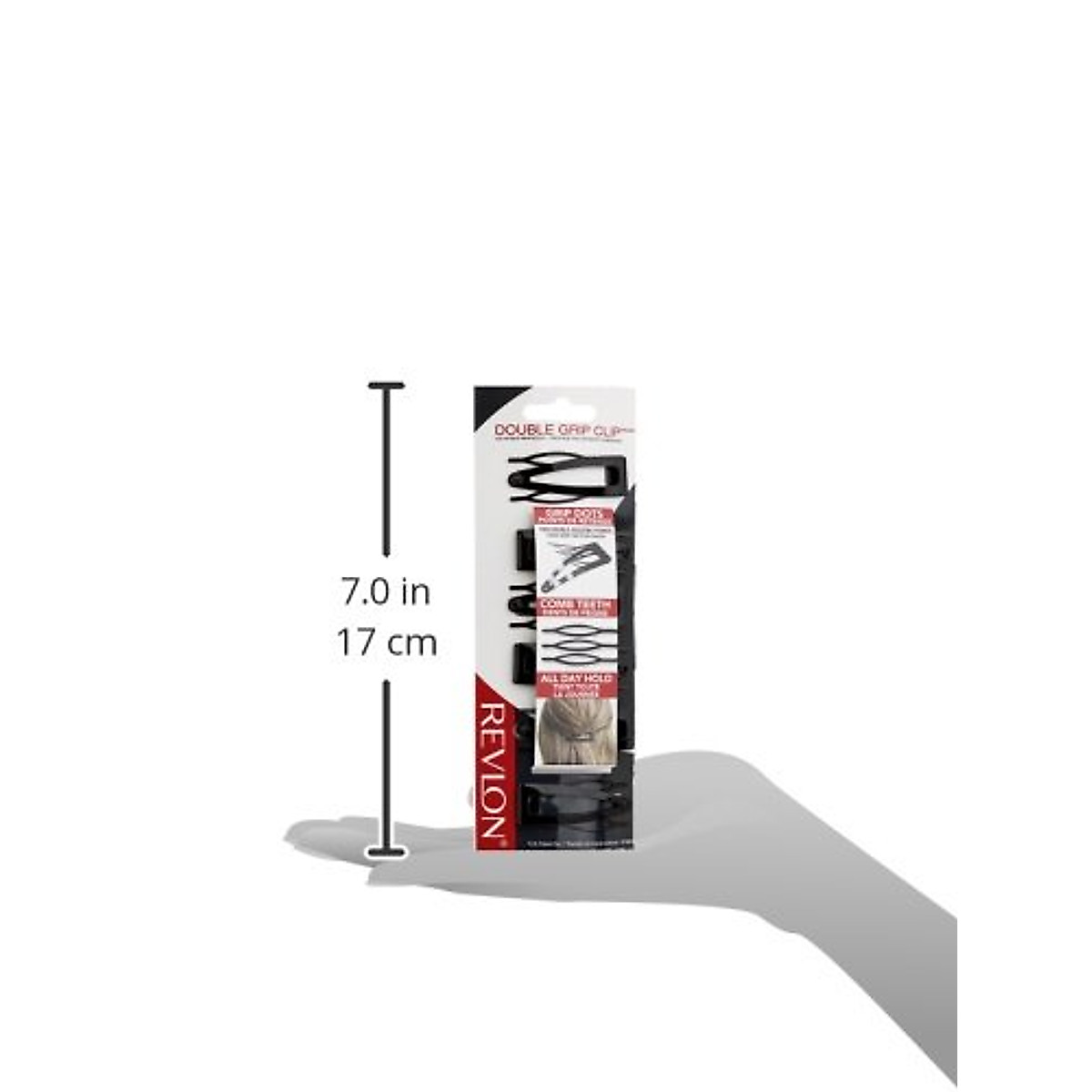 Revlon Double Grip Hair Clips, 6 Count