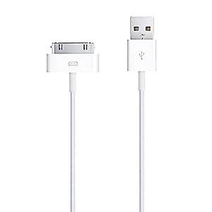 T-H-SEE iPad Cable, 6ft White 30 Pin to USB Cable High Speed Sync Charging Cord Cables for iPhone 4/4s, iPhone 3G/3GS, iPad 1/2/4, iPod