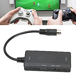 Shanrya Game Console Converter, Drive Free 720P Portable for SS Adapter Lossless for Sega for HDTV