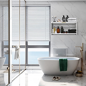 SweeTinytwo Wall Cabinet, Medicine Cabinet, Metal Cabinet with Large Capacity, Matches Variety of Decors (63 * 27 * 35cm,White)